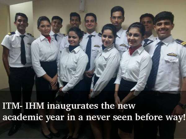 ITM- IHM inaugurates the new academic year in a never seen before way ...