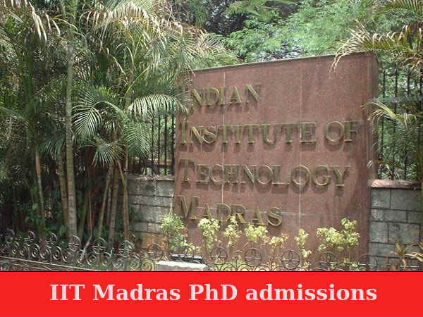 IIT Madras PhD admissions - Careerindia