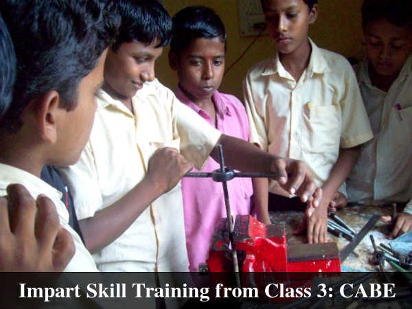 Impart Skill Training from Class 3: CABE - Careerindia