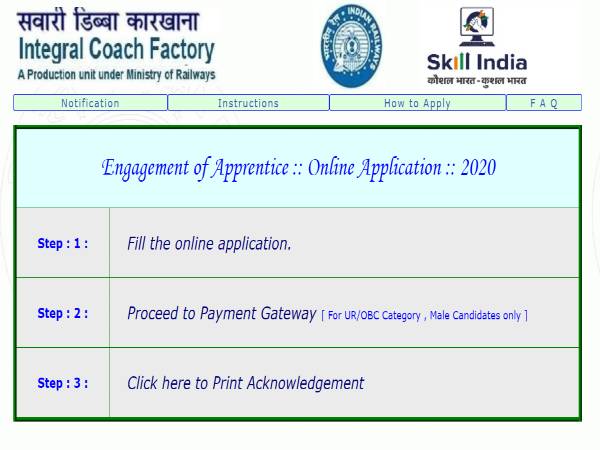 ICF Recruitment 2020 For 1,000 Apprentices Posts, Apply Online Before ...