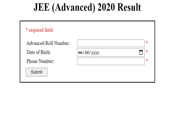 JEE Advanced Result 2020: How To Check IIT JEE Advanced Result 2020 ...