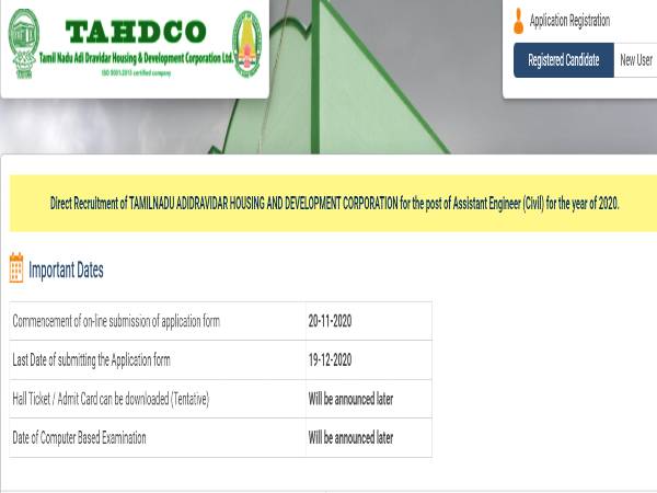 TAHDCO Recruitment 2020 For Assistant Engineer (Civil) Posts, Apply ...