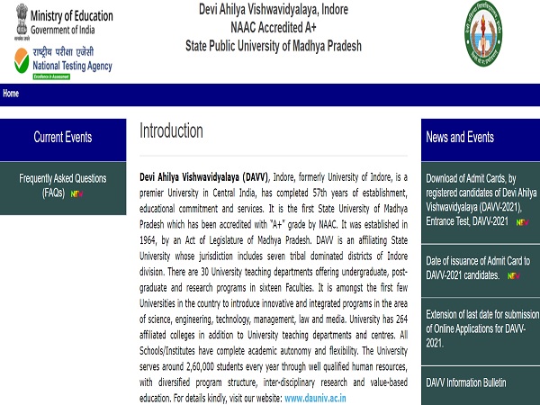 DAVV Admit Card 2021: How To Download DAVV CET Admit Card 2021 ...