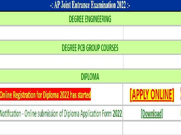 APJEE 2022 Diploma Application Begins, Steps To Register Online, Fill ...
